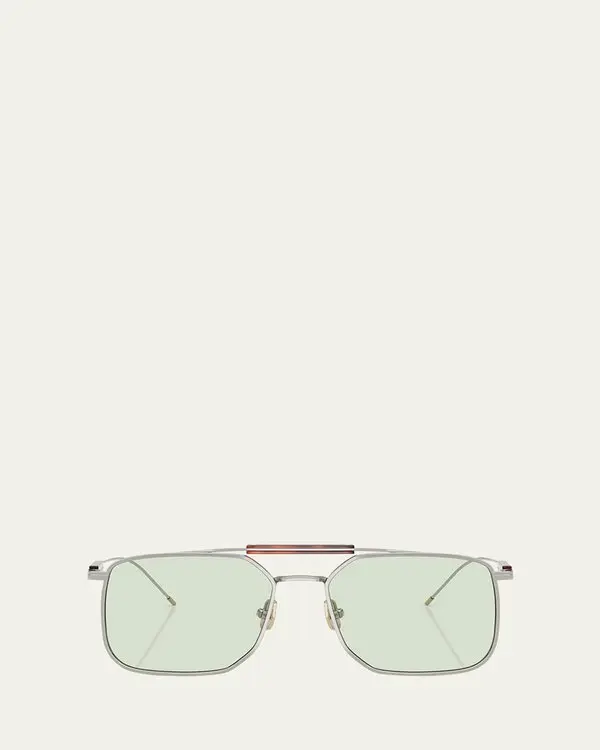 Brunello Cucinelli Square Sunglasses - Silver
