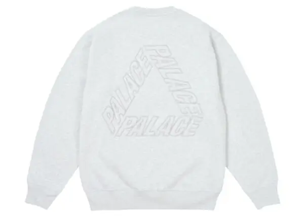 PALACE Outline P3 Crew - Grey Marl
