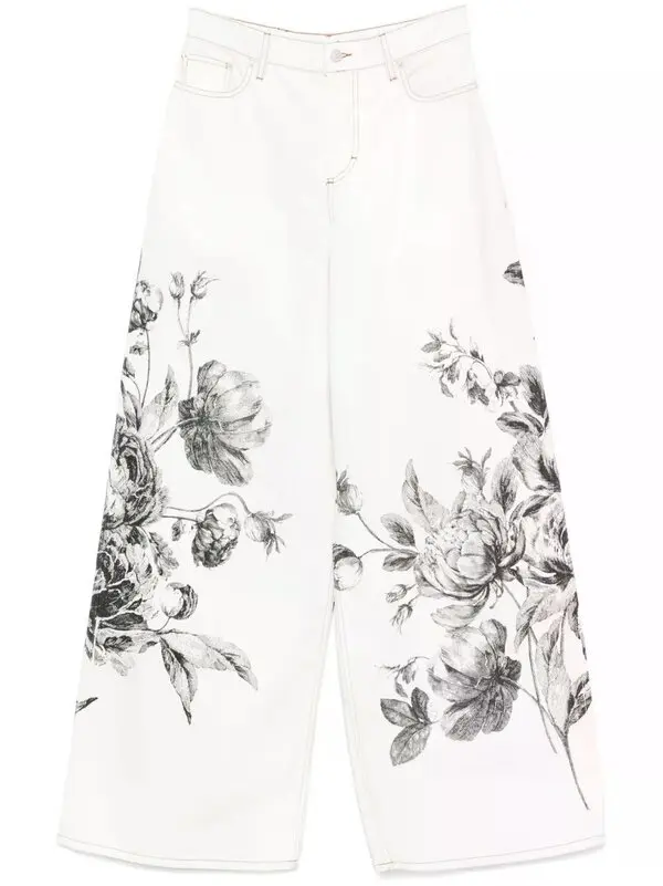 Erdem Wide-leg Jeans - White