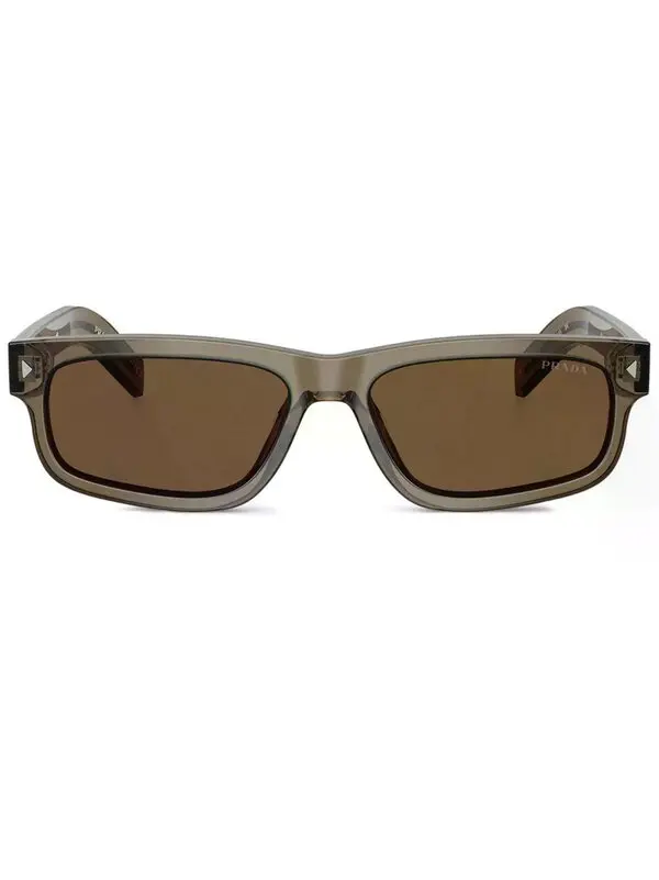 Prada Rectangle-frame Sunglasses - Brown