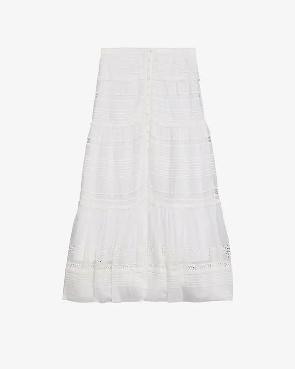 MARANT ETOILE Dusta Voile Skirt - White