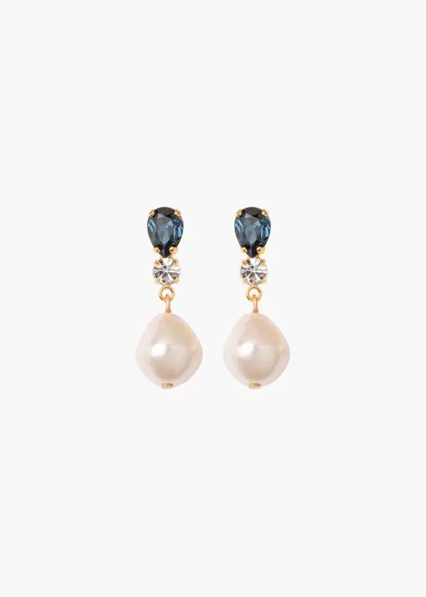 JENNIFER BEHR Kristina Drop Earrings - Sapphire