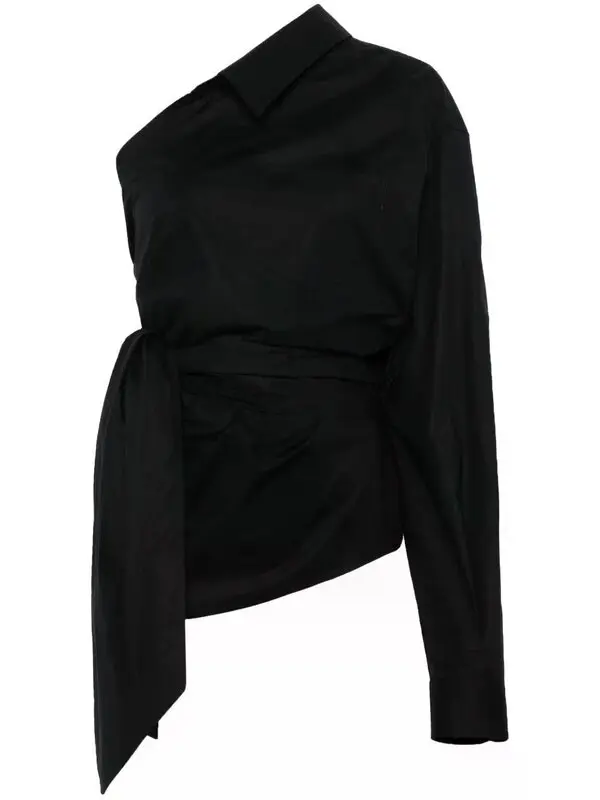 Moschino Asymmetric Shirt - Black