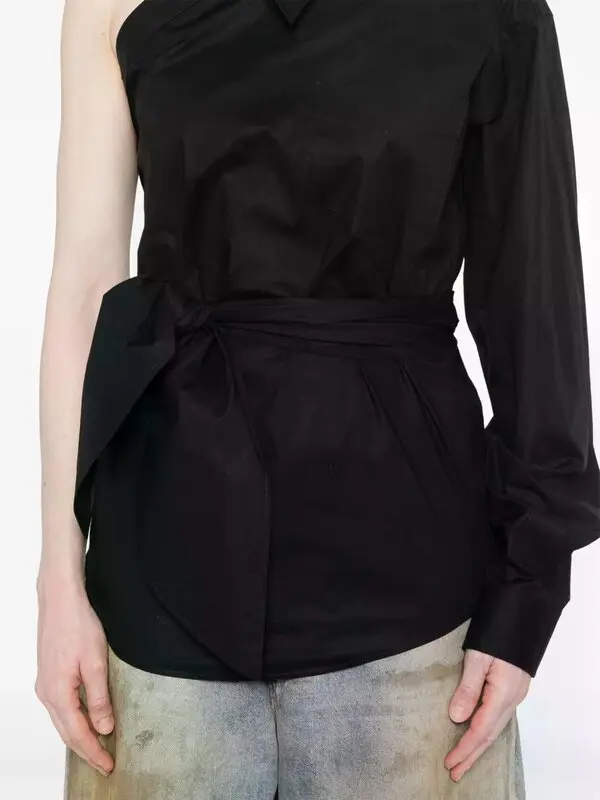 Moschino Asymmetric Shirt - Black
