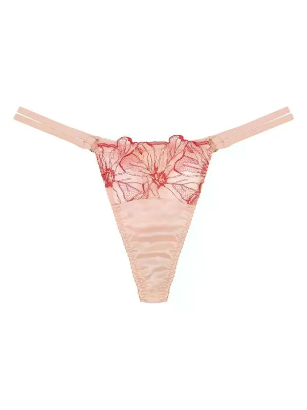 FLEUR OF ENGLAND Strap Thong - Pink