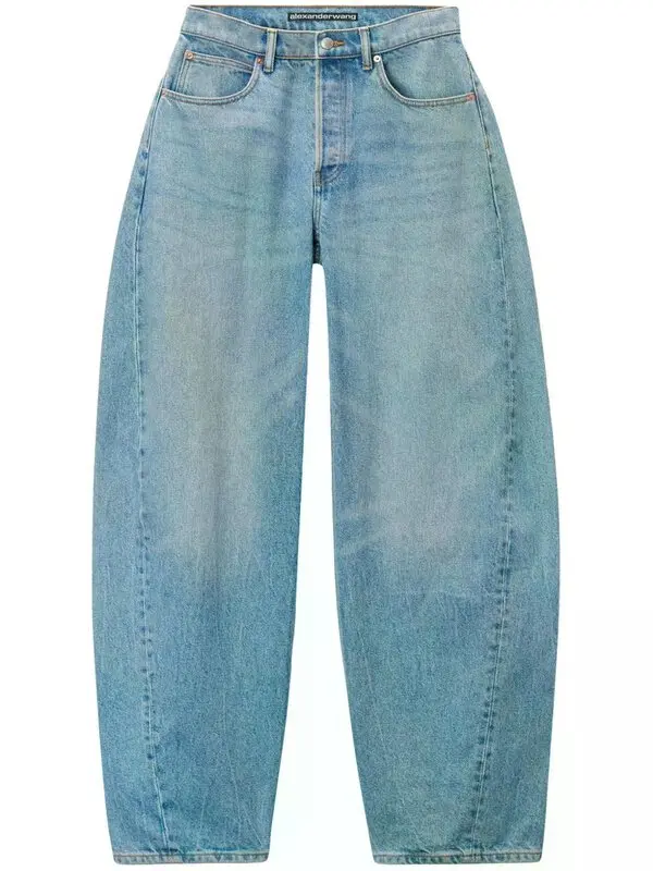 Alexander Wang Graphic-print Wide Leg Jeans