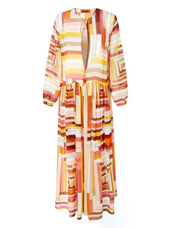 Missoni Printed Beach Dress - Orange