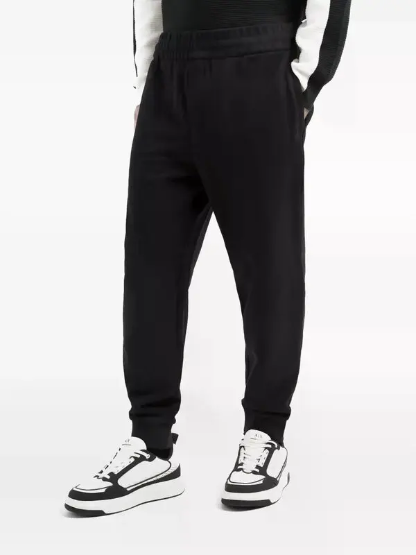 Armani Exchange Elastic-waist Cotton Track Pants