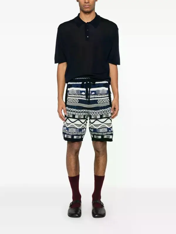 LANEUS Knitted Bermuda Shorts