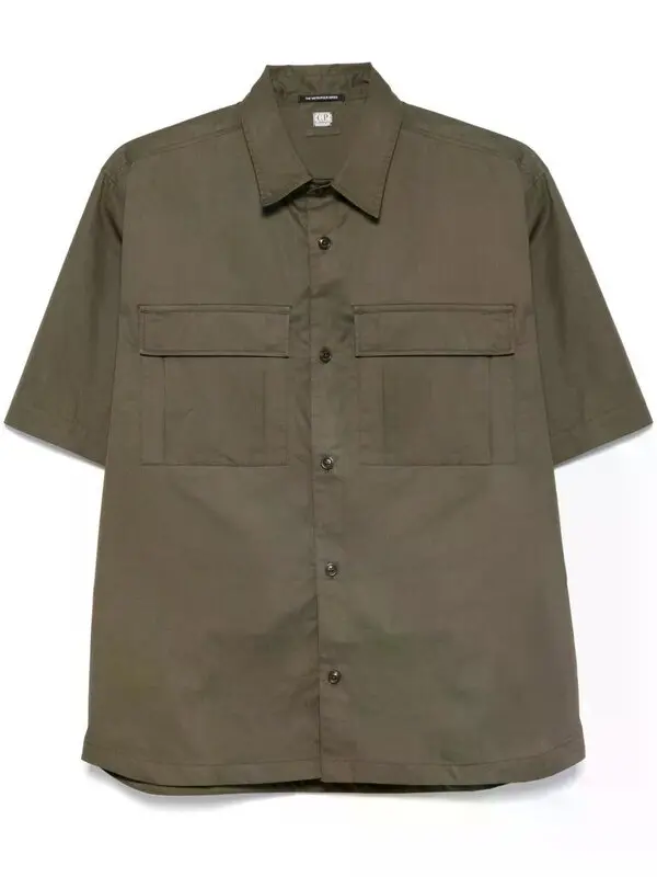 C.P. COMPANY Logo-patch Cotton Shirt