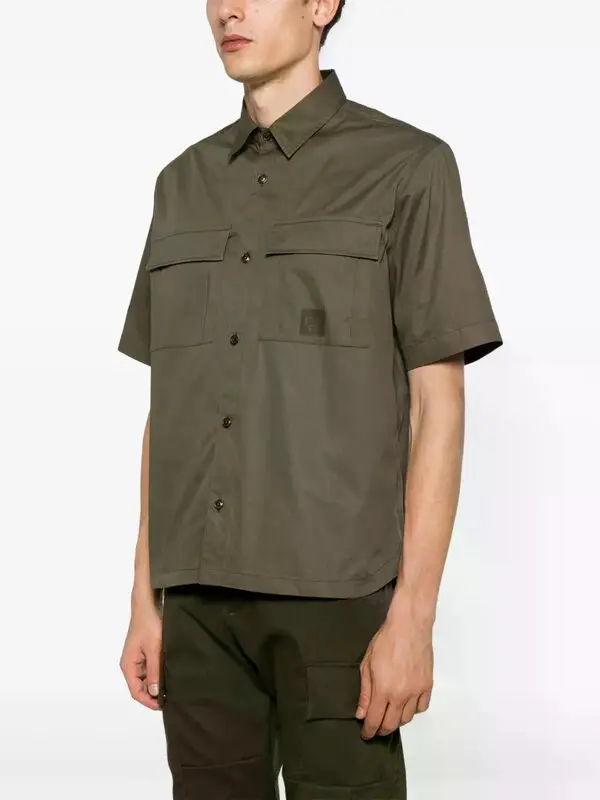 C.P. COMPANY Logo-patch Cotton Shirt