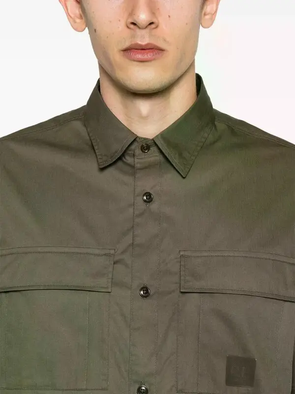 C.P. COMPANY Logo-patch Cotton Shirt