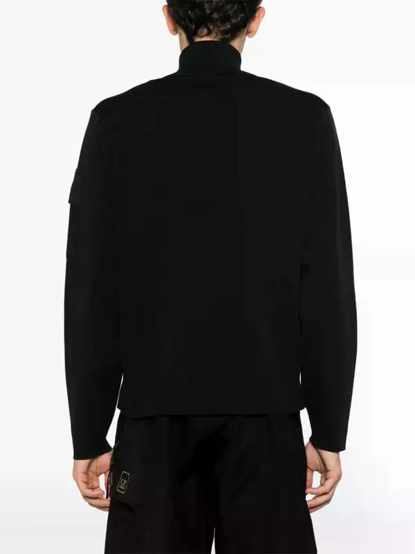 C.P. COMPANY Logo-patch Zip-up Sweatshirt