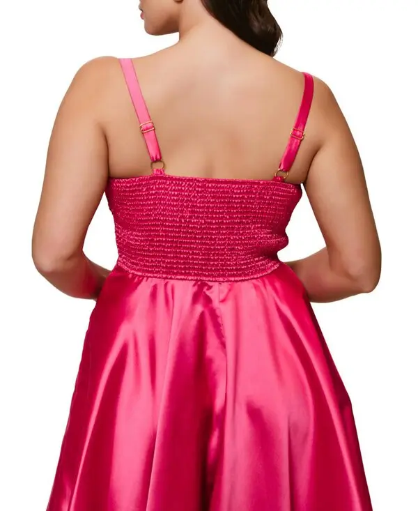 Hutch Lonnie Fit & Flare Midi Dress - Hot Pink | Editorialist