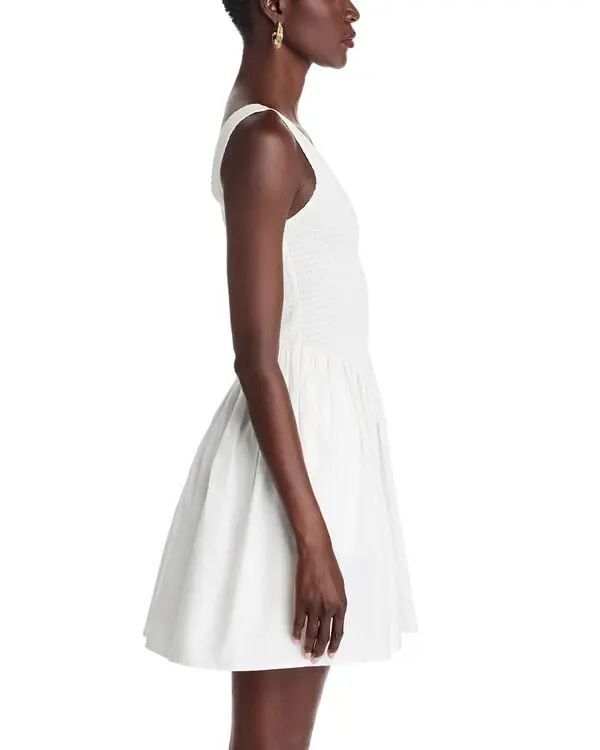 WAYF Dana Smocked Mini Dress