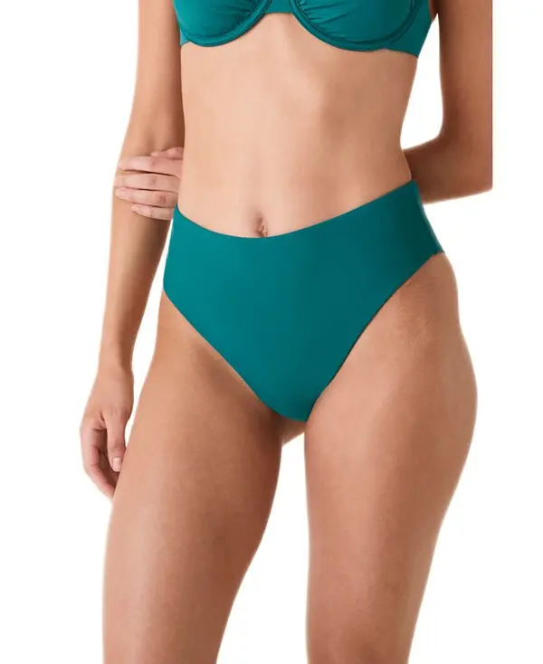 ANDIE 90s High Waisted Cheeky Bikini Bottom - Caribbean