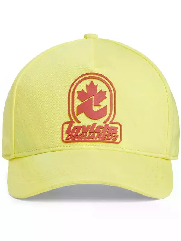 Dsquared2 Logo Appliqué Baseball Cap - Yellow