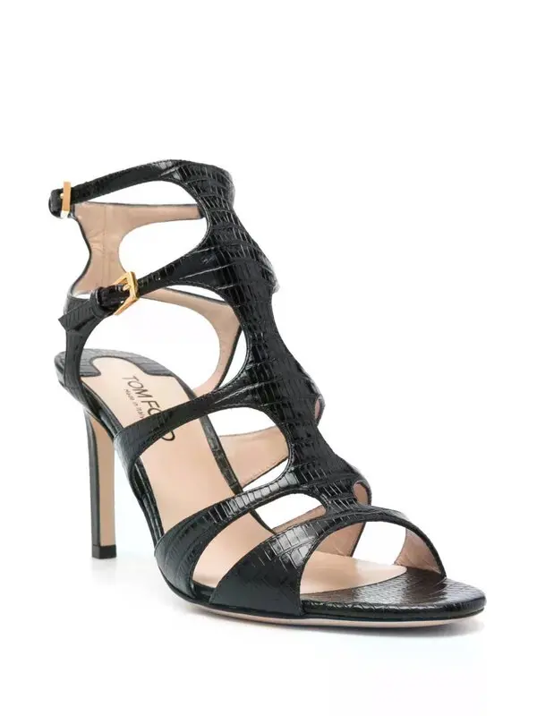 TOM FORD 95mm Croc-embossed Sandals