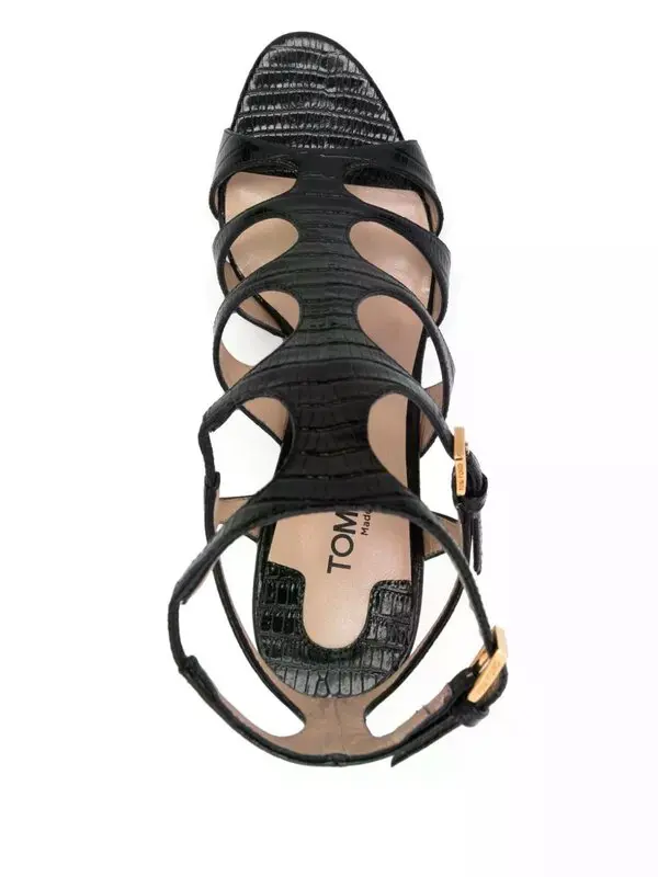 TOM FORD 95mm Croc-embossed Sandals