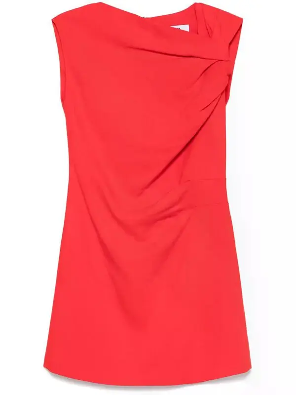 MSGM Twist-detail Mini Dress - Red