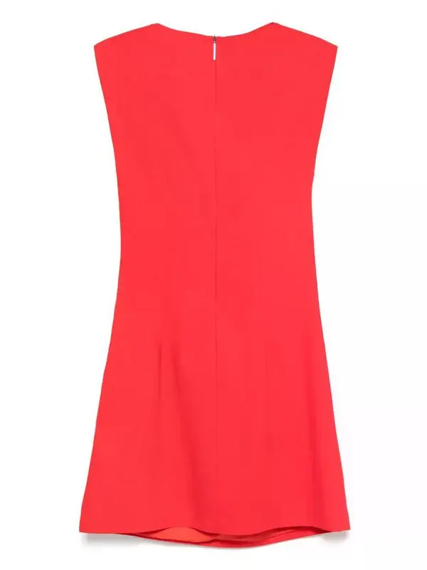 MSGM Twist-detail Mini Dress - Red