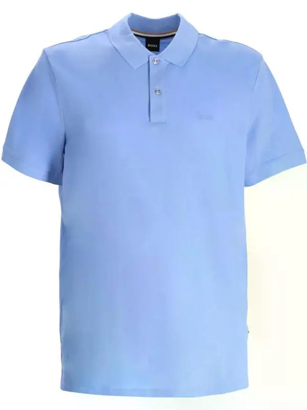 BOSS Logo-print Polo Shirt - Blue