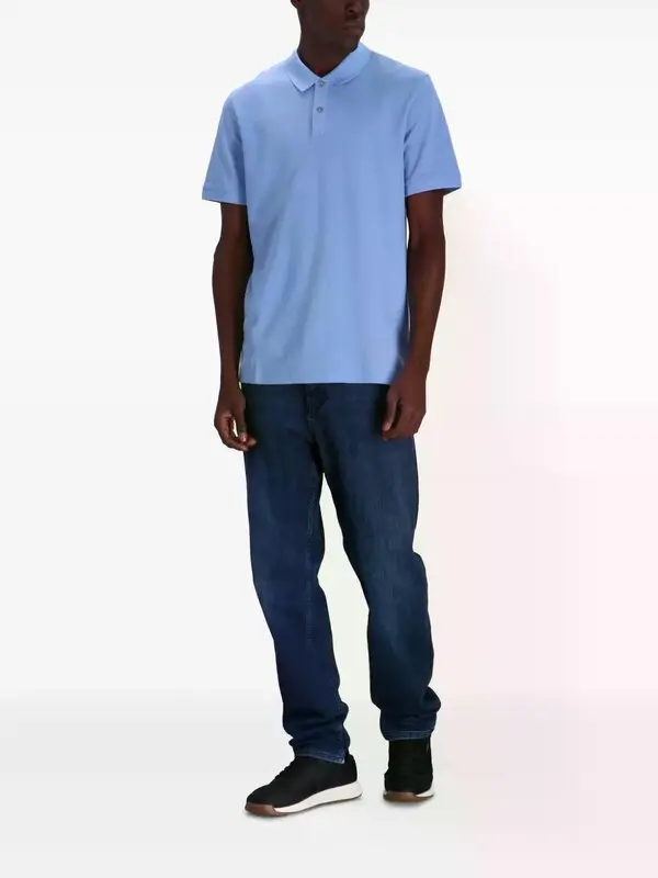 BOSS Logo-print Polo Shirt - Blue