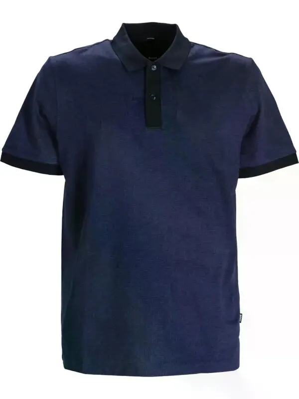 BOSS Logo-tag Polo Shirt - Blue