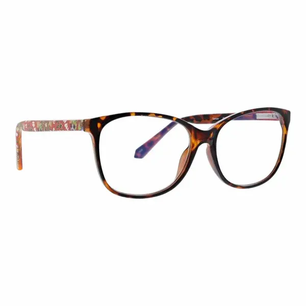 VERA BRADLEY Tensas Blue Light Reader Glasses - Orange/blue