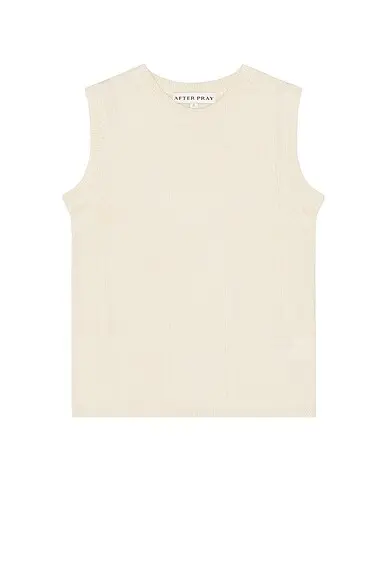 AFTER PRAY Damier Sleeveless Knit Top