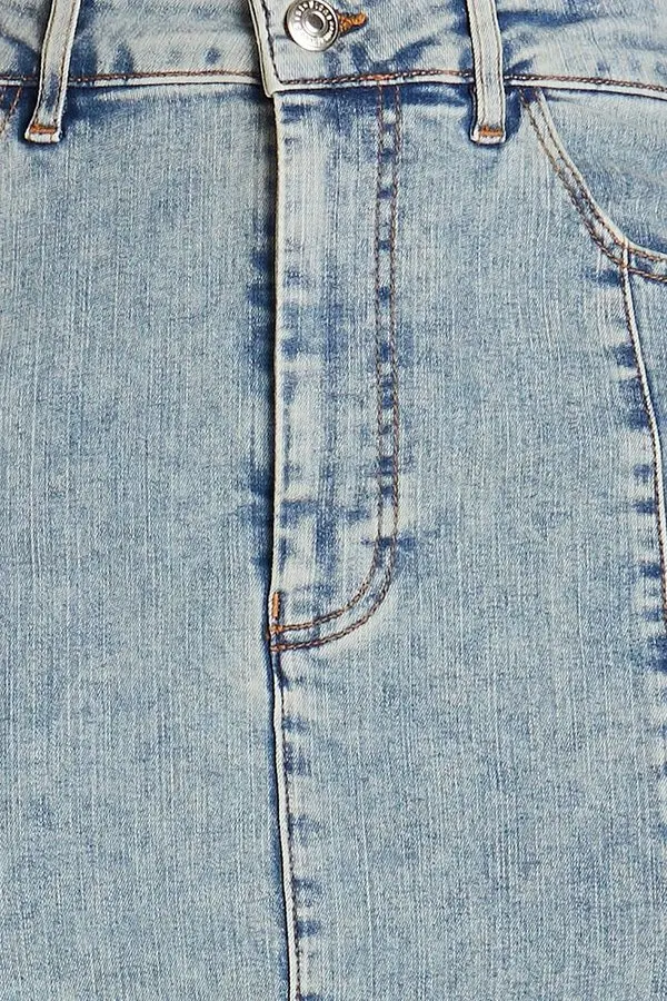 Maje Denim Midi Skirt