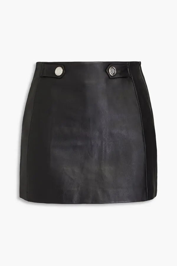 Maje Leather Mini Skirt