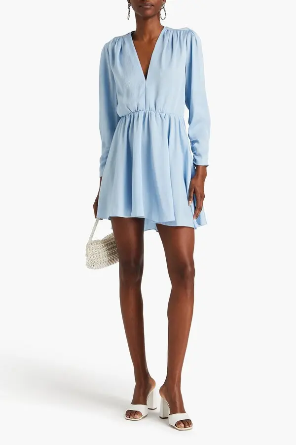 Maje Hammered Crepe Mini Dress