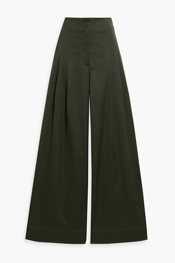 A.L.C. Bennett Wide-leg Sateen Pants