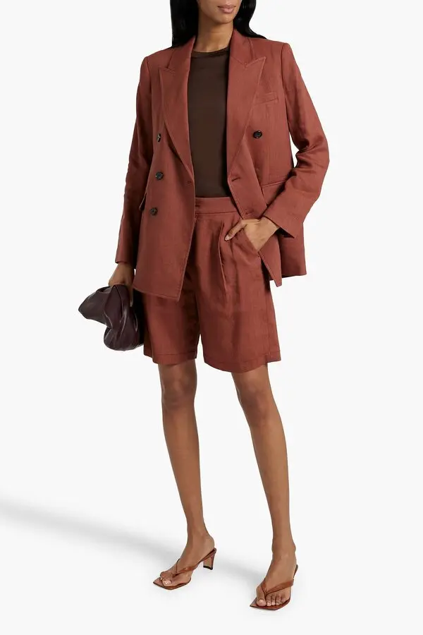 A.L.C. Declan Double-breasted Twill Blazer