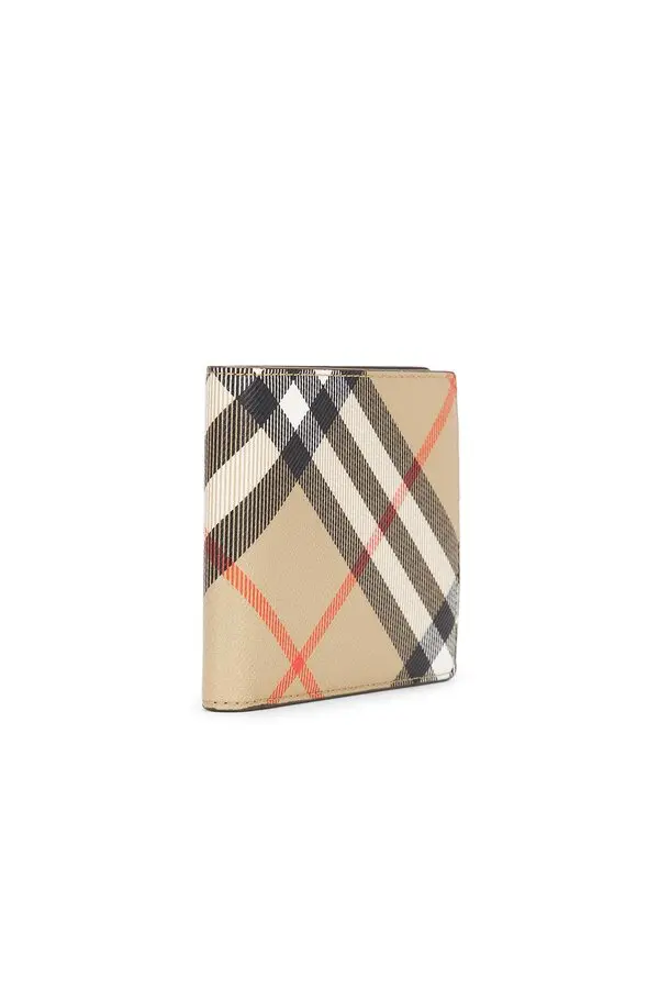 Burberry Bifold Wallet In Beige - Sand