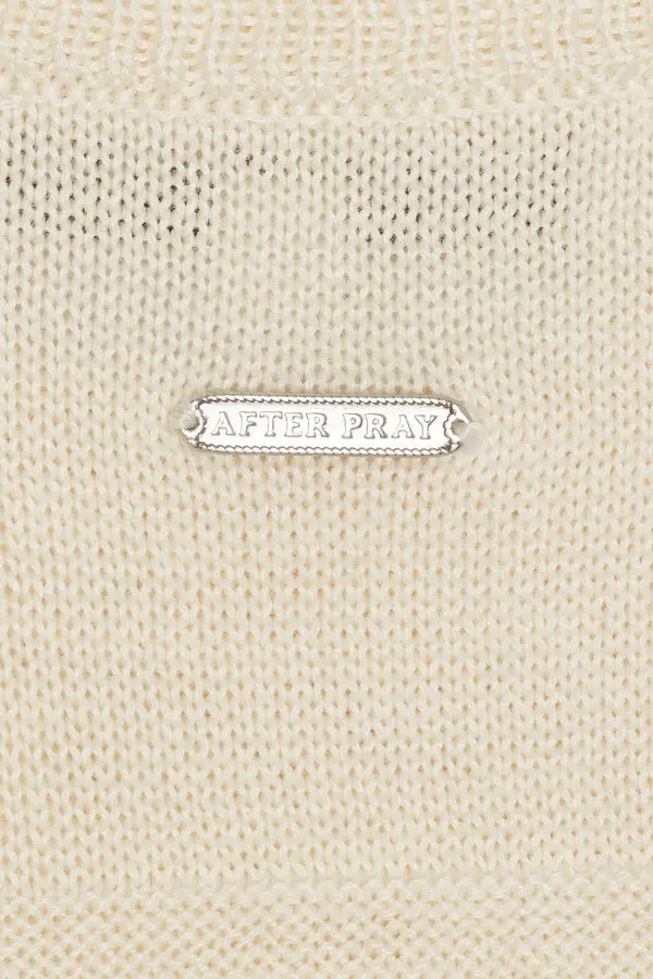 AFTER PRAY Damier Sleeveless Knit Top