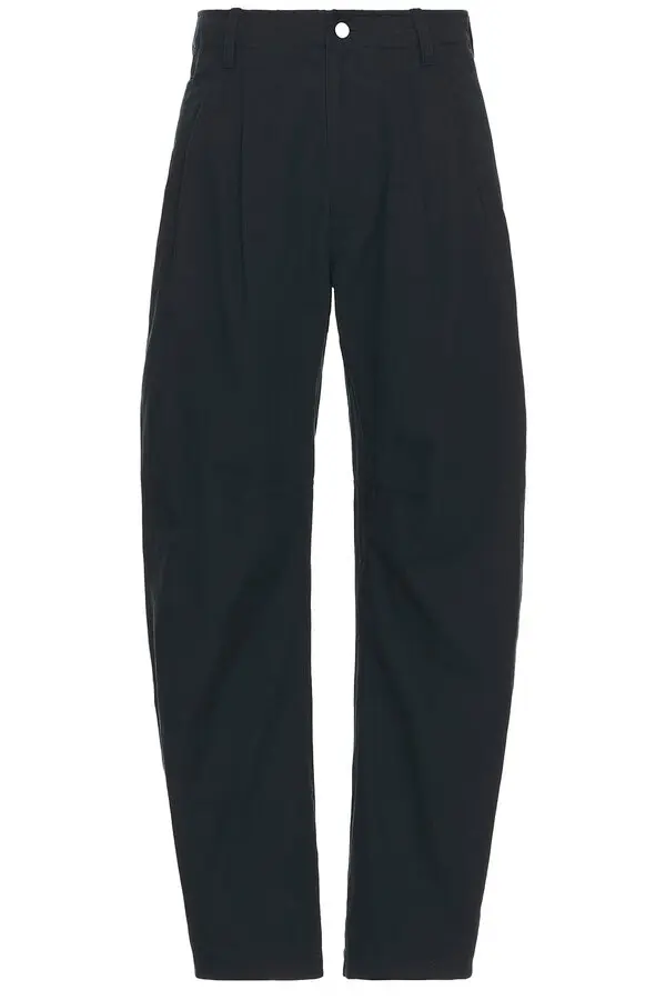 AFTER PRAY Curved Two Tuck Pants - Navy
