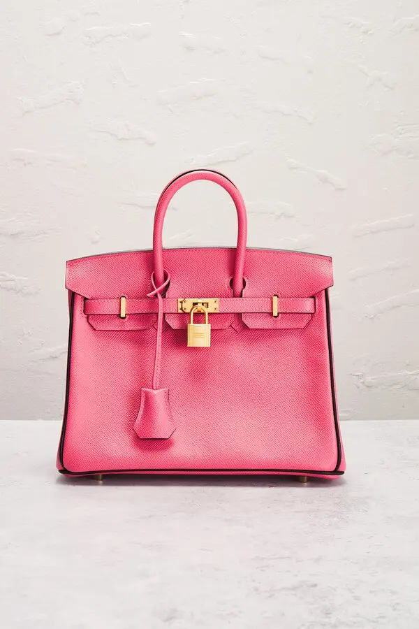 Hermès Epsom Birkin 25 Handbag - Rose Azalee