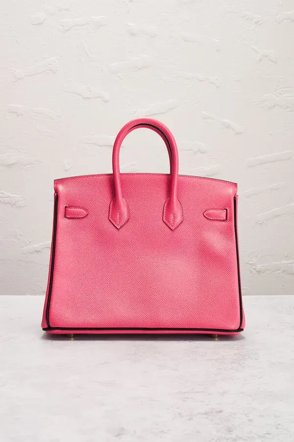 Hermès Epsom Birkin 25 Handbag - Rose Azalee