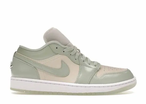 JORDAN 1 Low Top Sneakers - Sail/seafoam/metallic Silver