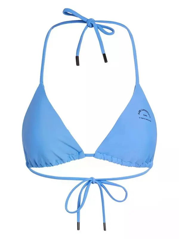Karl Lagerfeld Rue St-guillaume Bikini Top - Blue