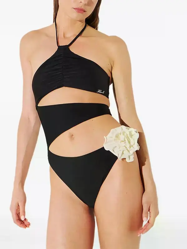 Karl Lagerfeld Dna Flower One Piece Swimsuit