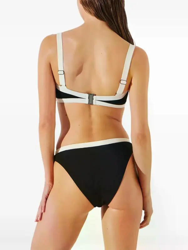 Karl Lagerfeld Contrasting Trim Bikini Bottoms
