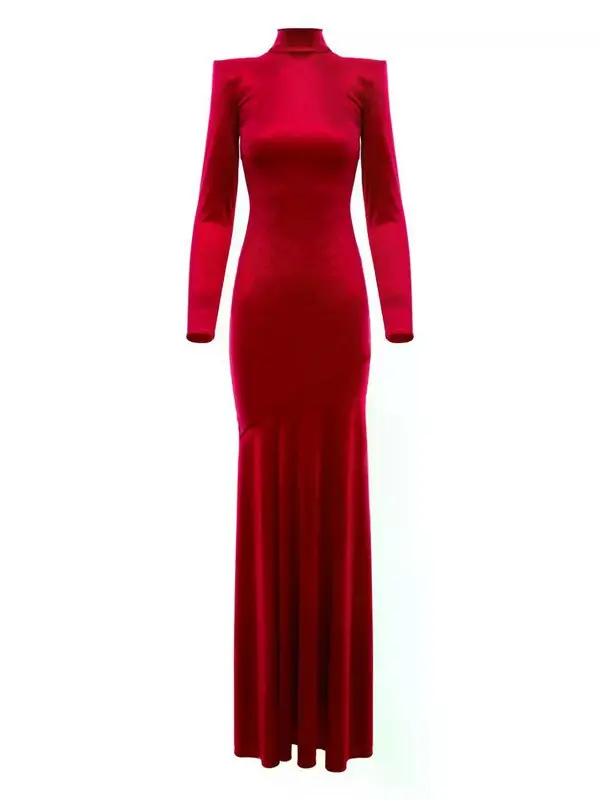 iris flared maxi dress White Long Sleeve Mini Dress Boat Neck Fit & Flare | Formal Cocktail  Wedding Guest Dress with Button Cuff Detail main image 1