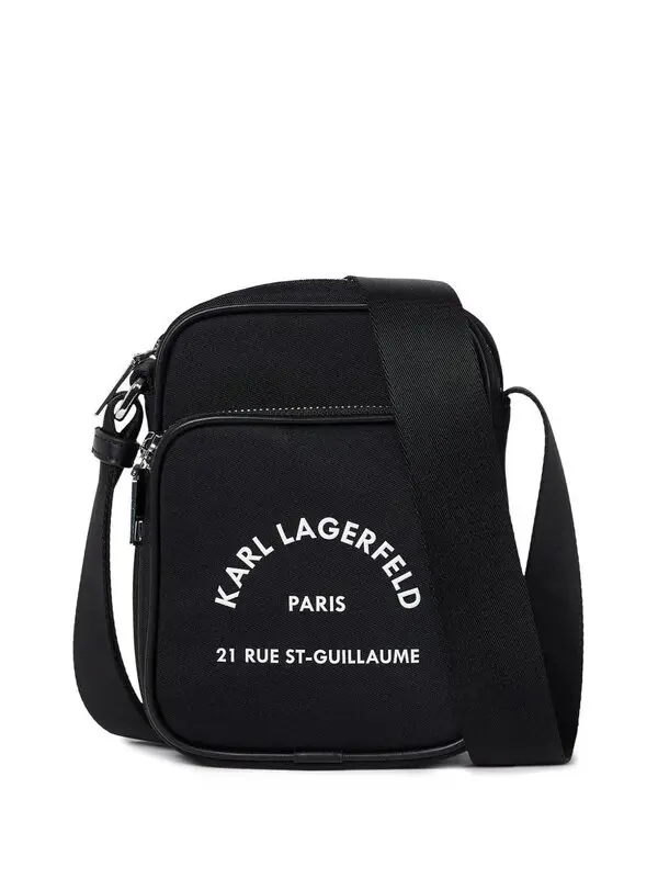 Karl Lagerfeld Rue St. Guillaume Messenger Bag - Black
