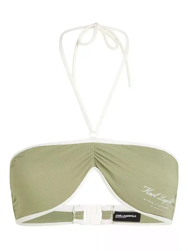 Karl Lagerfeld Hotel Karl Bikini Top - Green