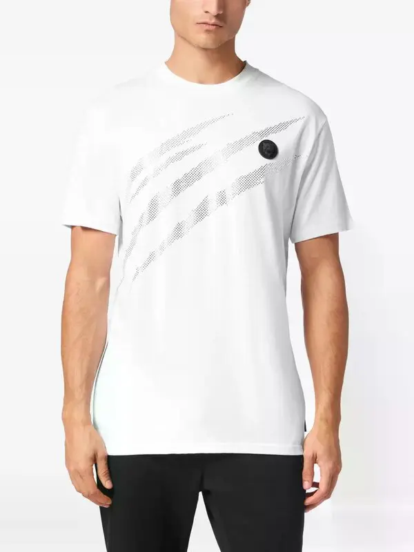 PLEIN SPORT Lamina Scratch T-shirt - White
