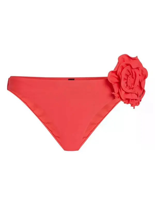 Karl Lagerfeld Flower Bikini Bottom - Red
