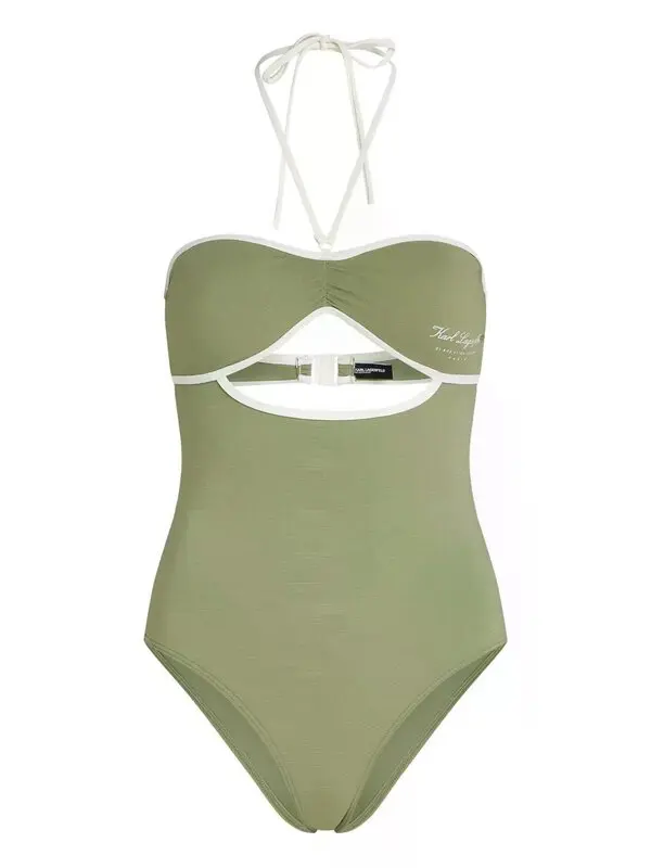 Karl Lagerfeld Hotel Karl One-piece Swimsuit - Green